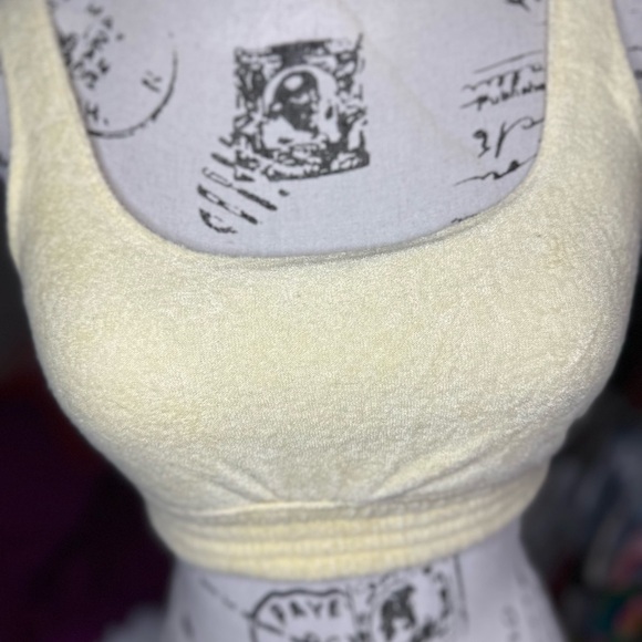 Gilly Hicks | Tops | Gilly Hicks Light Yellow Crop Top | Poshmark